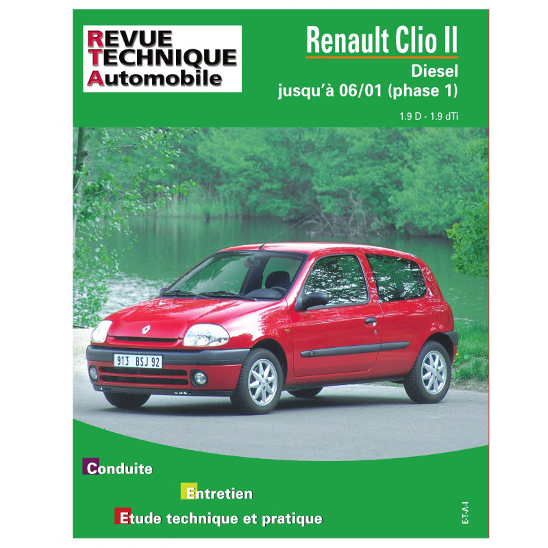 RTA RENAULT CLIO II phase 1 Hayon 3 portes (1998 > 2001)