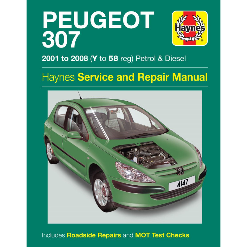 HAYNES-ONLINE PEUGEOT 307 phase 1 Hayon 3 portes (2001 > 2005)