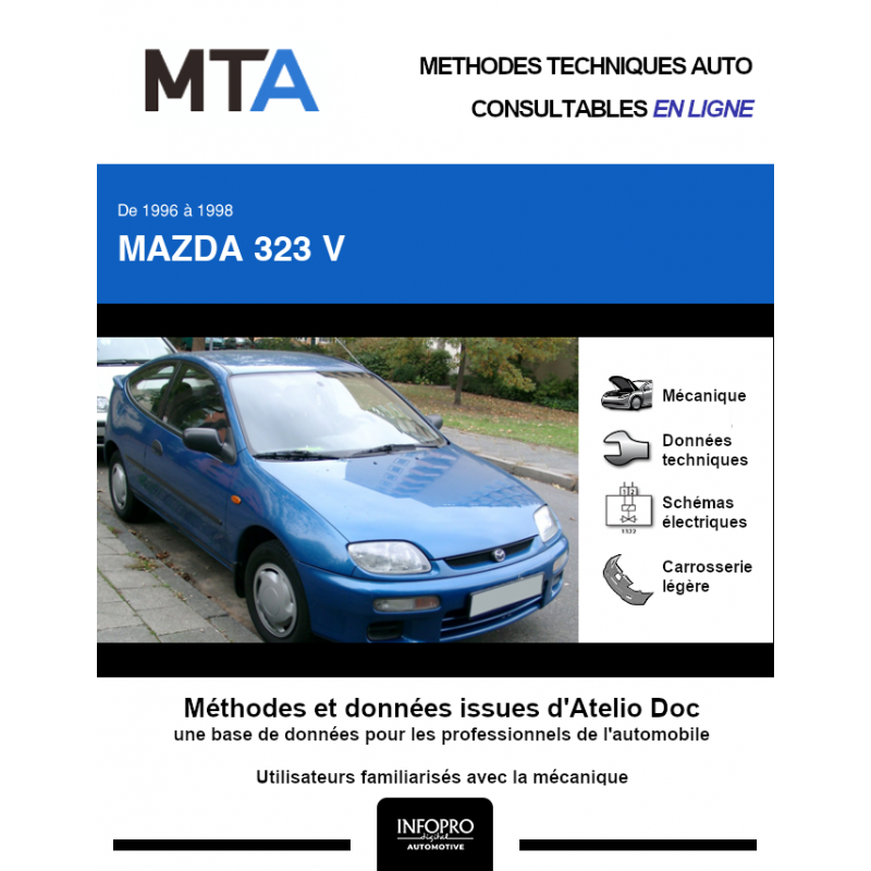 MTA MAZDA 323 V phase 2 Coupe 3 portes (1996 > 1998)