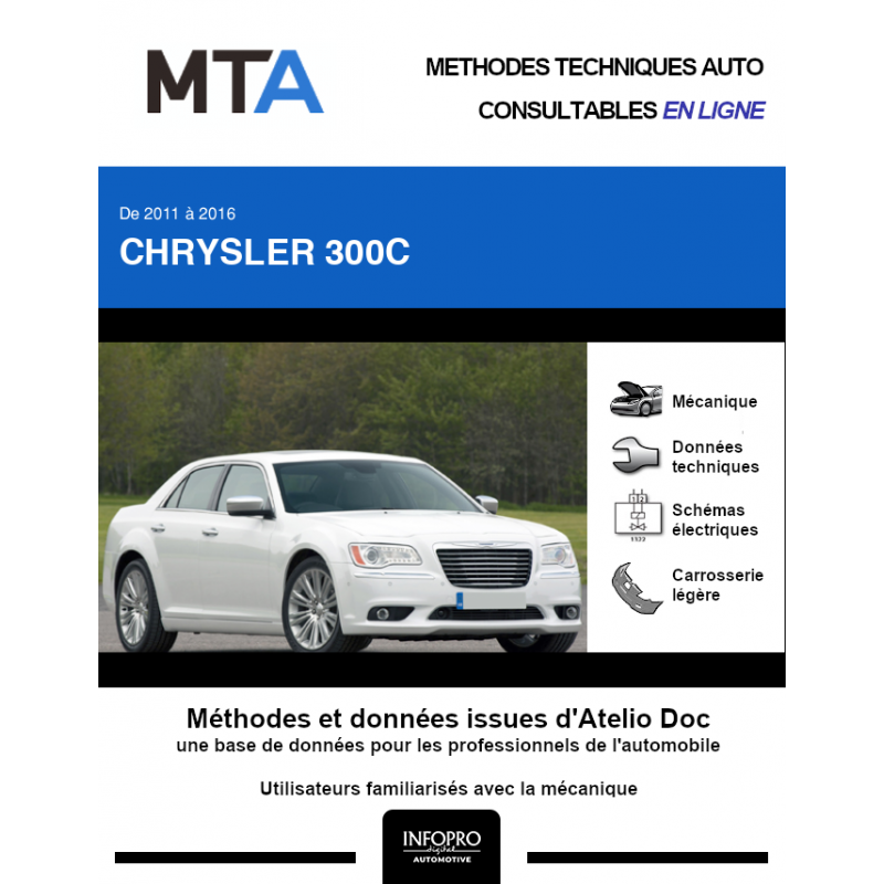 MTA CHRYSLER 300C phase 3 Berline 4 portes (2011 > 2016)
