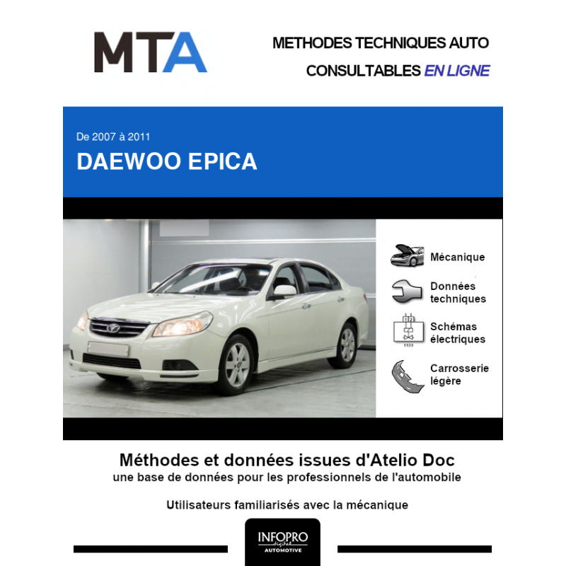 MTA DAEWOO EPICA Berline 4 portes (2007 > 2011)