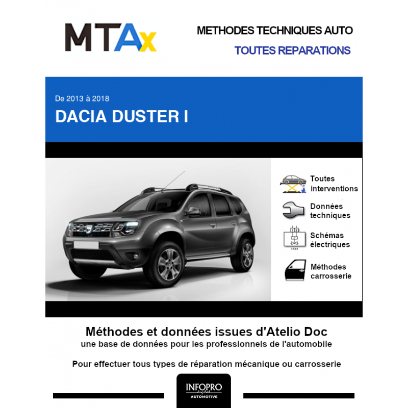 MTA-EXPERT DACIA DUSTER I phase 2 Break 5 portes (2013 > 2018)