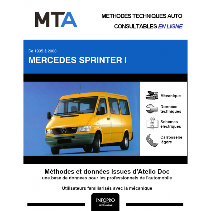 MTA MERCEDES SPRINTER I phase 1 Combi 4 portes (1995 > 2000)
