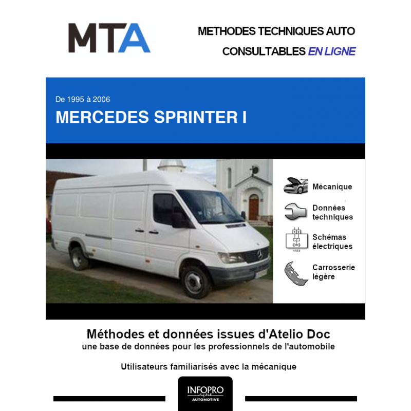 MTA MERCEDES SPRINTER I phase 1 Fourgon 4 portes (1995 > 2006)