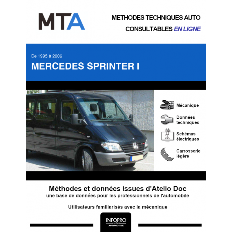 MTA MERCEDES SPRINTER I phase 2 Combi 4 portes (1995 > 2006)