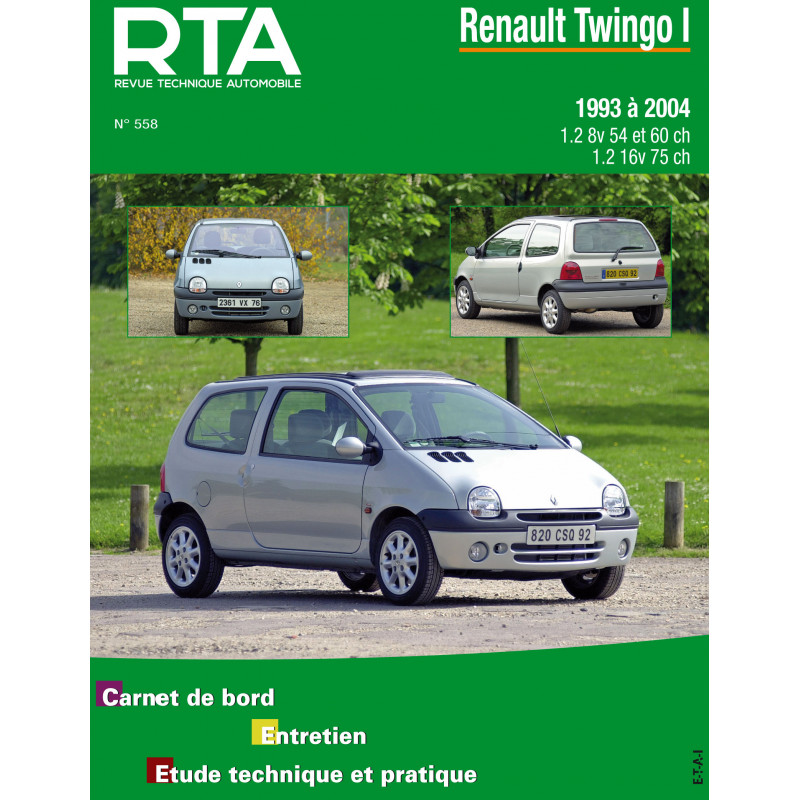 RTA-PDF RENAULT TWINGO I phase 2 Hayon 3 portes (1998 > 2000)