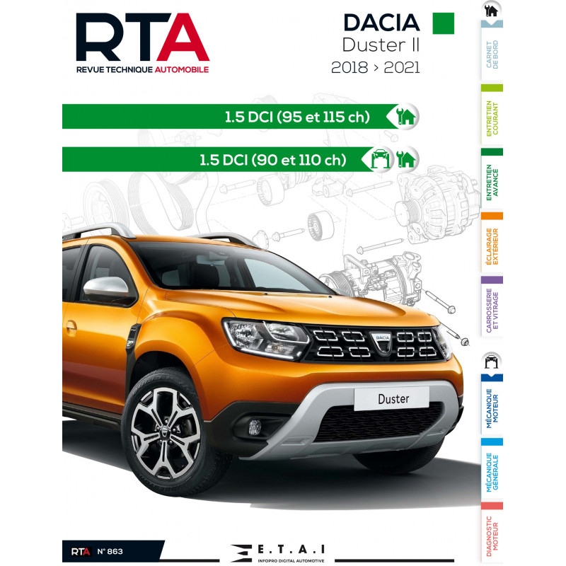 RTA-PAPIER DACIA DUSTER II Break 5 portes (2018 > ce jour)