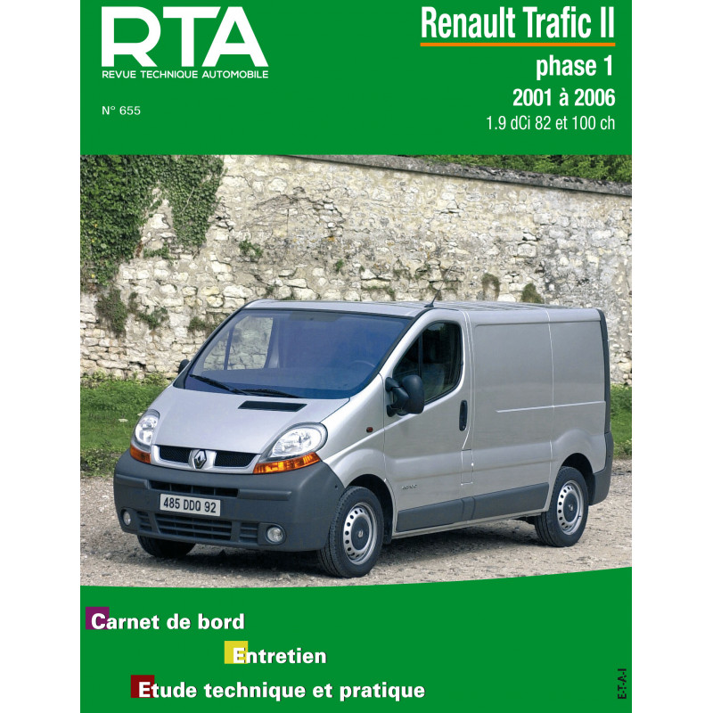 PACK-RTA-PAPIER-PDF RENAULT TRAFIC II phase 1 Combi 4 portes (2001 > 2006)