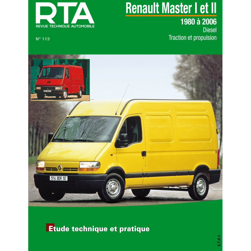 RTA-PAPIER RENAULT MASTER II phase 2 Fourgon 4 portes (2003 > 2006)