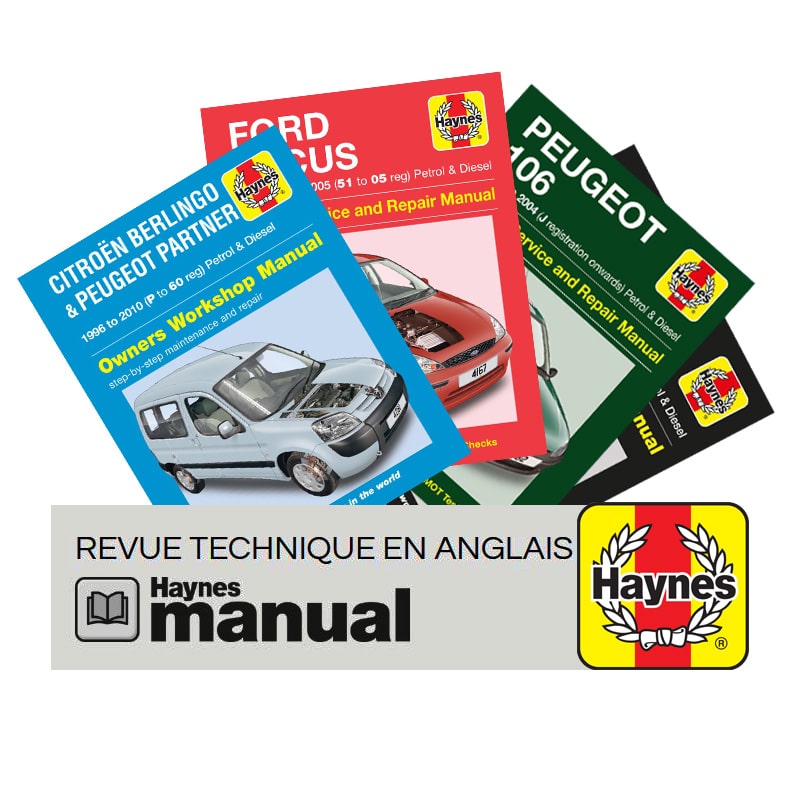 Les PDF Haynes en anglais consultables en ligne sont disponibles